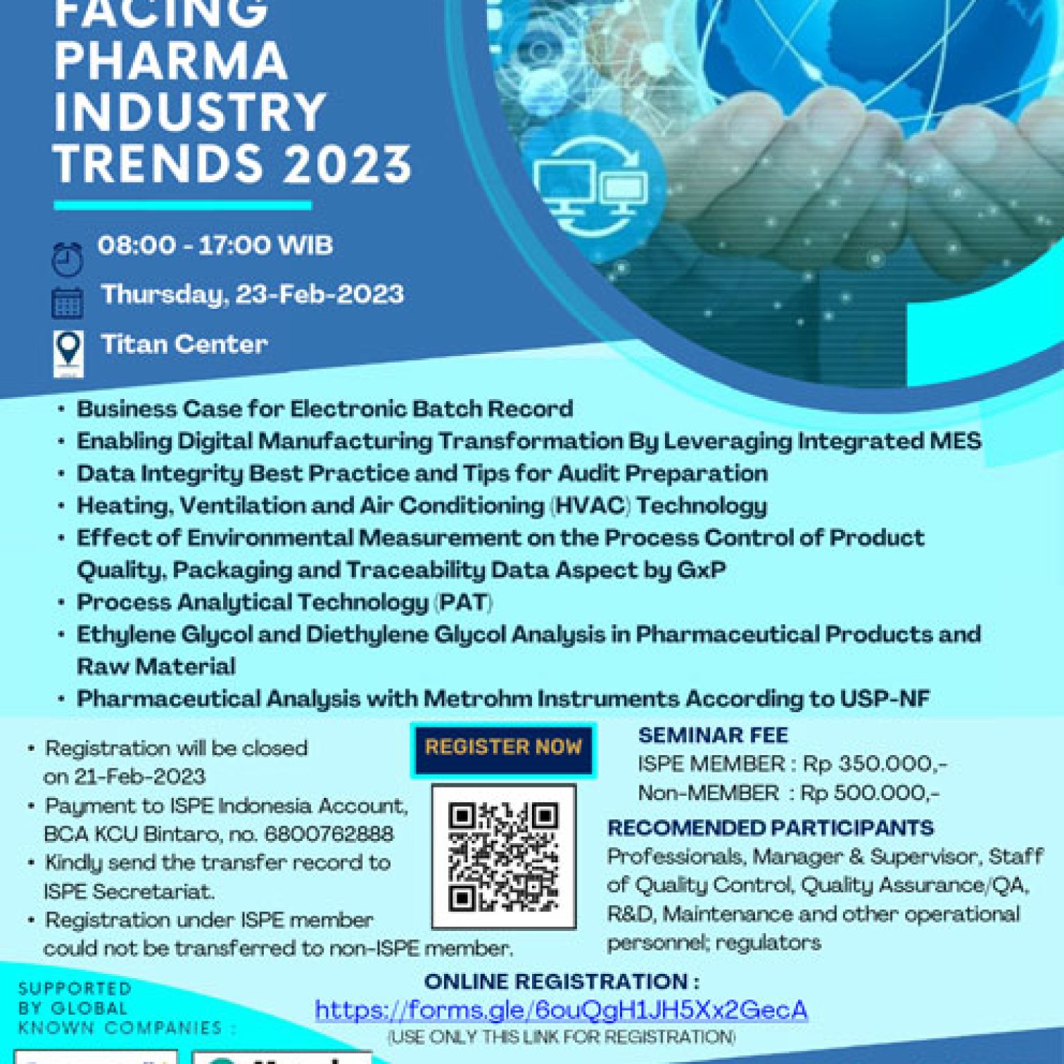 [RECAP] ISPE Indonesia seminar: Facing pharma industry trends 2023 ...