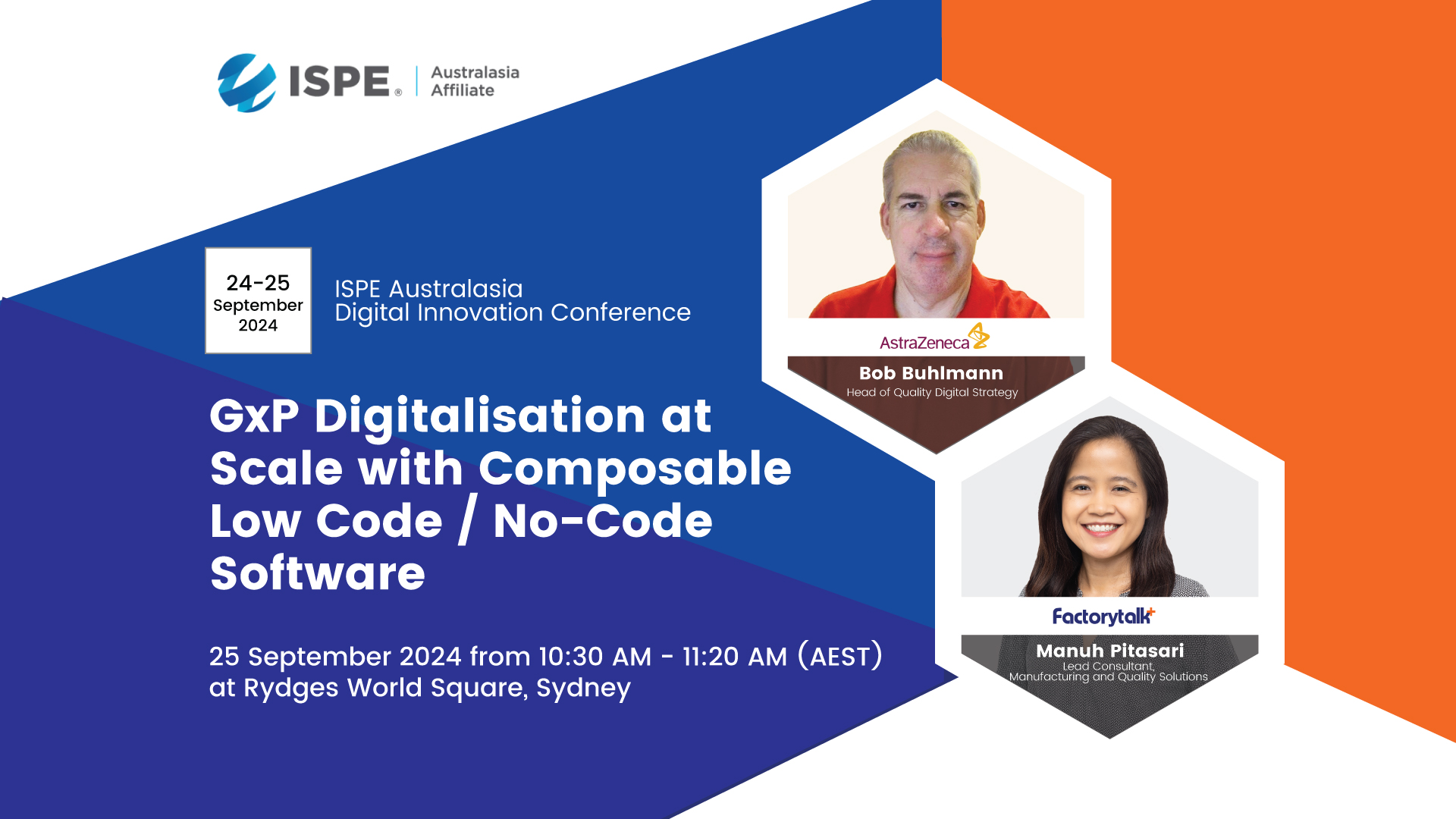 ISPE Australasia digital innovation conference 2024 - Factorytalk ...